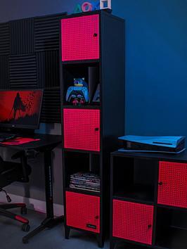 X Rocker Mesh-Tek Tall Display Shelf With 5 Cube Storage by Very ...