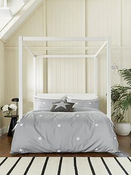 Helena Springfield Tufted Star Duvet Cover Set Grey by Very | ufurnish.com