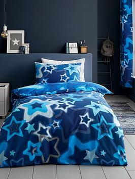 Catherine Lansfield Ombre Stars Reversible Duvet Cover Set by Very ...