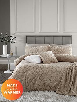 Catherine Lansfield Cosy Diamond Duvet Set by Very | uFurnish.com