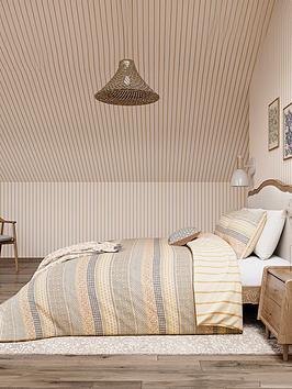 Helena Springfield Folk Stripe Duvet Cover Set Graphite/Copper by Very ...