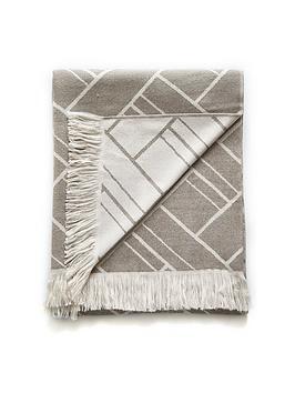 Cascade Home Retro Throw - Grey by Very | ufurnish.com