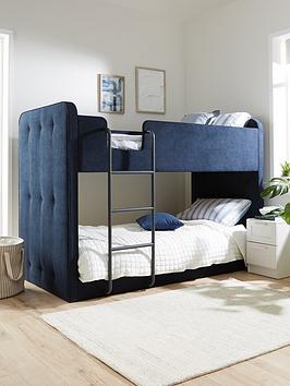 Very Home Charlie Fabric Bunk Bed With Mattress Options (Buy And Save ...