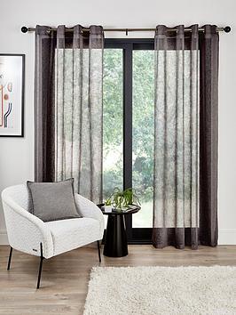 The Very Collection Kos Textured Voile Panel Pair by Very | uFurnish.com