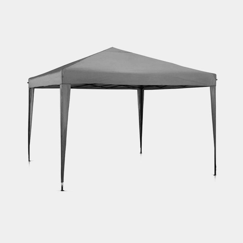 Grey 3m x 3m Pop-Up Gazebo - 2.5m Max roof height by VonHaus | ufurnish.com