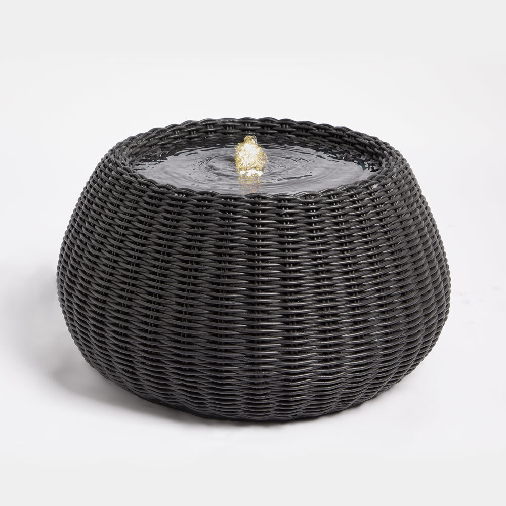 Rattan Look Water Feature by VonHaus | ufurnish.com