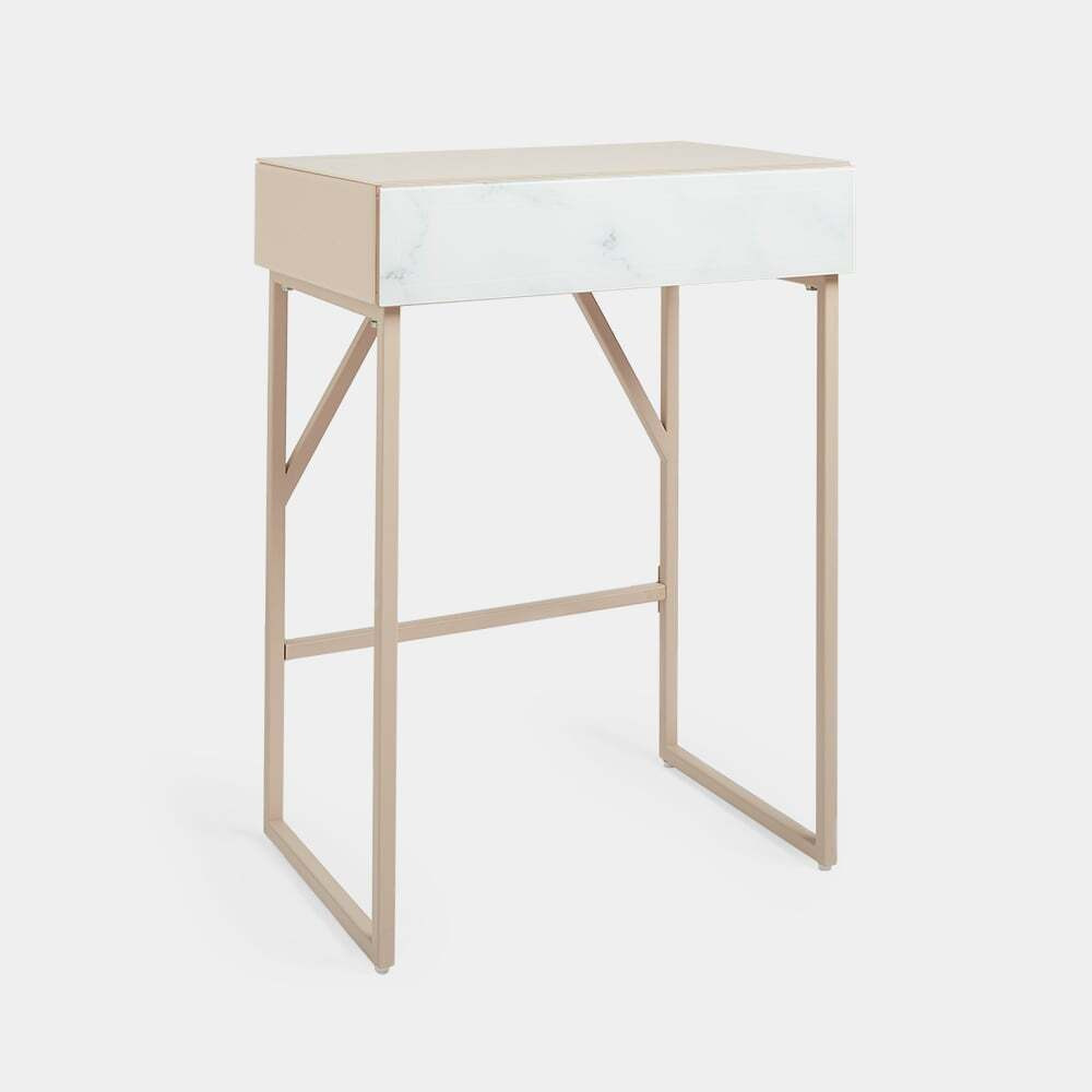 Amora Marble-Effect Dressing Table by VonHaus | ufurnish.com