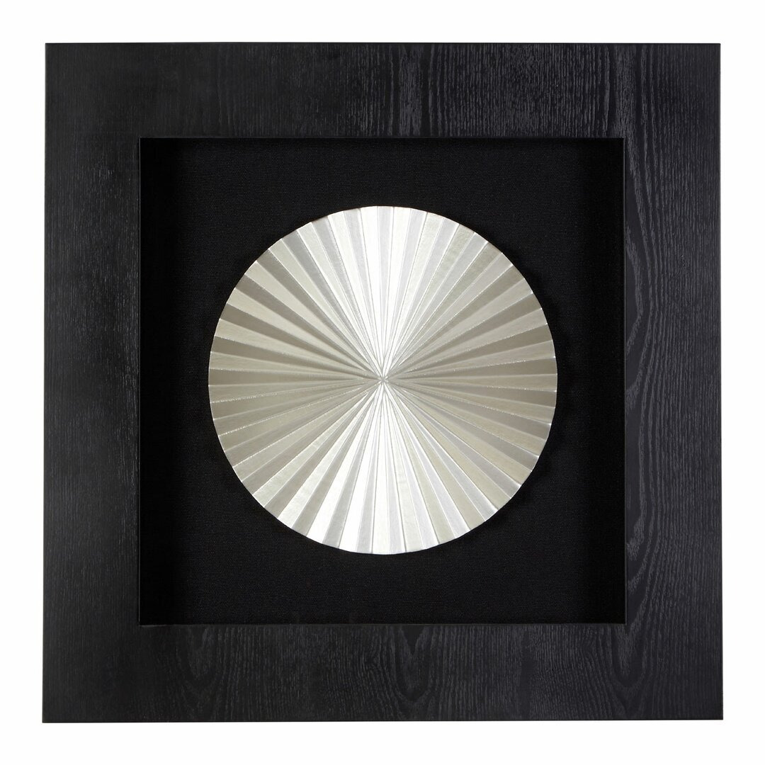 Framed Round Solid Fan Carving MDF Wall Décor by Wayfair | ufurnish.com