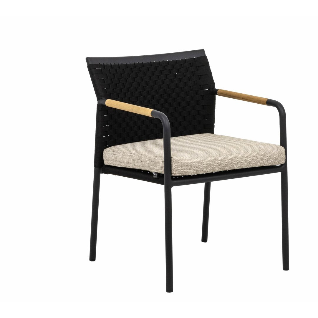 Elle Stacking Garden Chair with Cushion by Wayfair | ufurnish.com