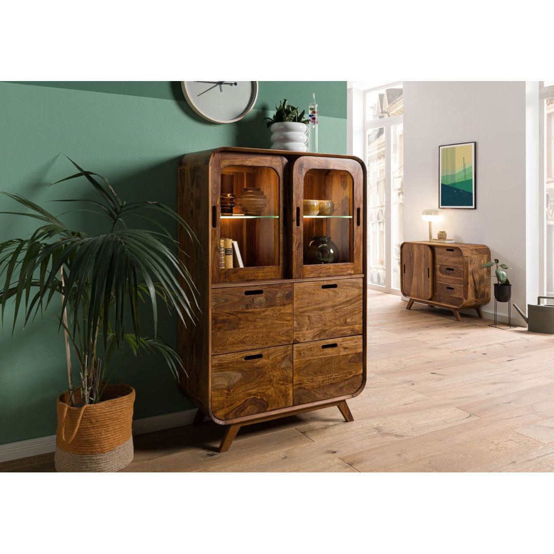 90cm Wide 4 Drawer Sheesham Wood Highboard by Wayfair | ufurnish.com