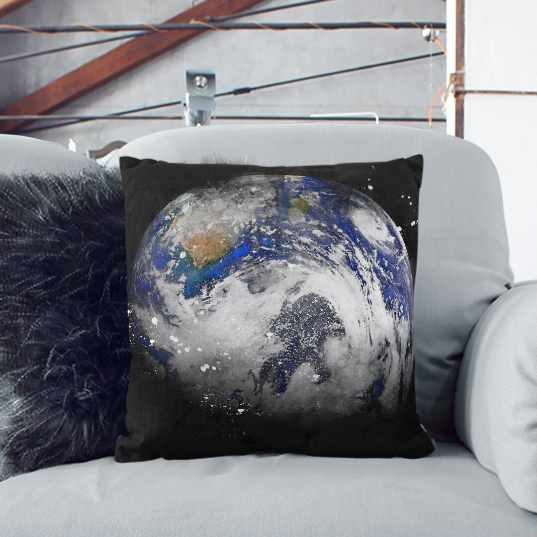 A Sky View of Earth Cushion with Filling by Wayfair | ufurnish.com
