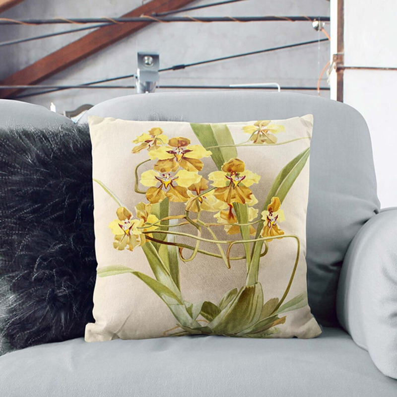 Magnolia Flowers Tab.64 by Frederick Sander Cushion with Filling by ...