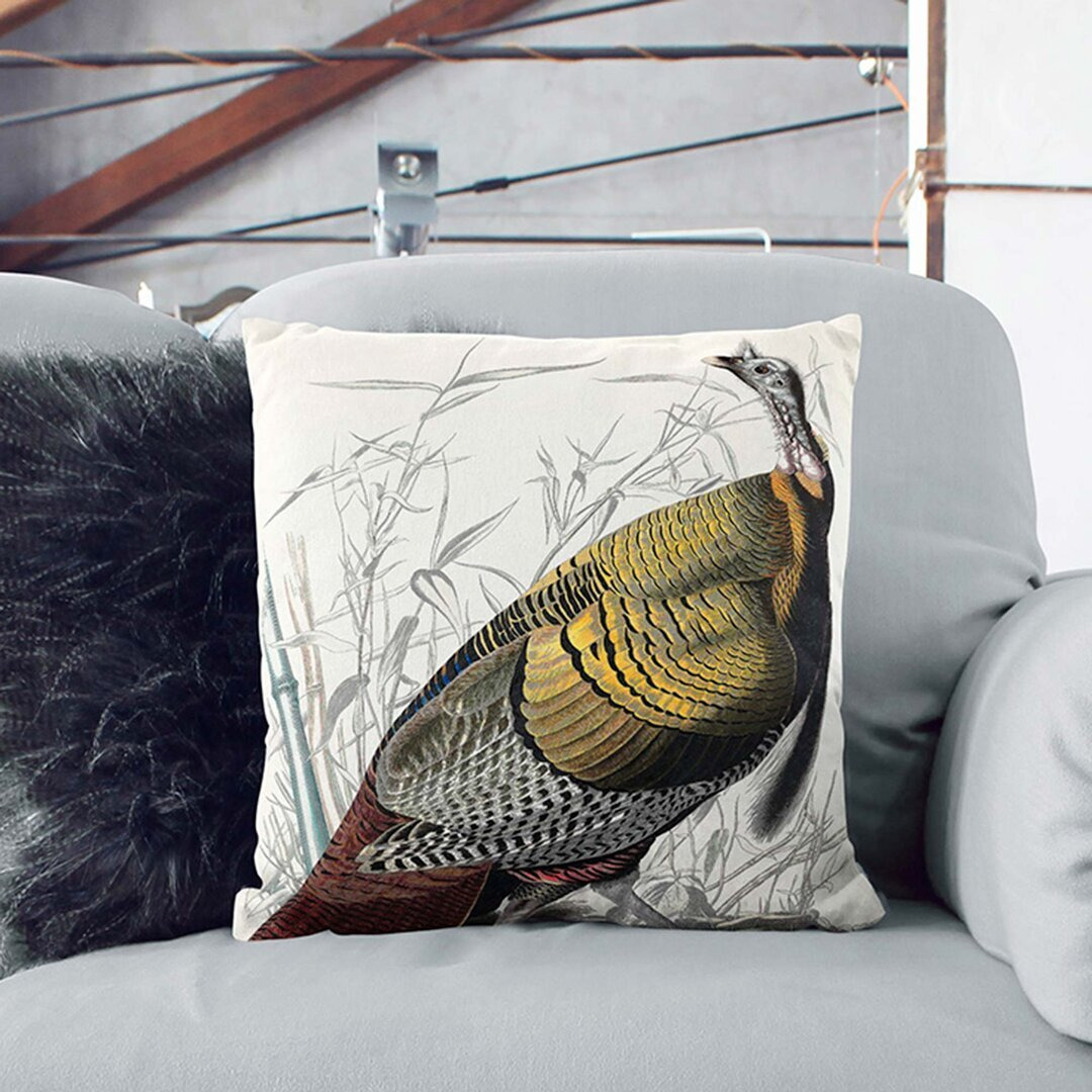 Wild Turkey by John James Audubon Cushion with Filling by Wayfair ...