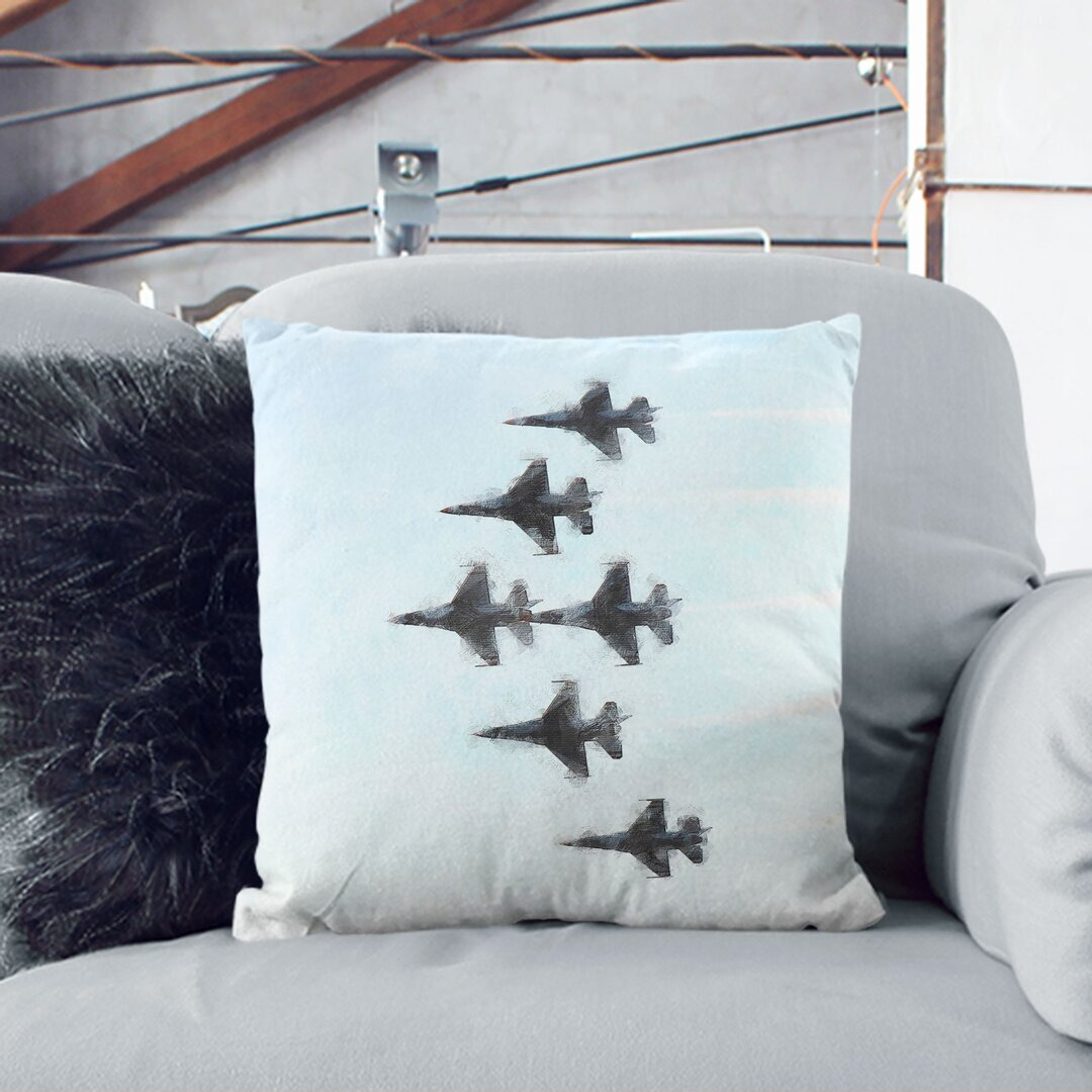 A/*U.S. Air Force Thunderbird Jets Cushion with Filling by Wayfair ...