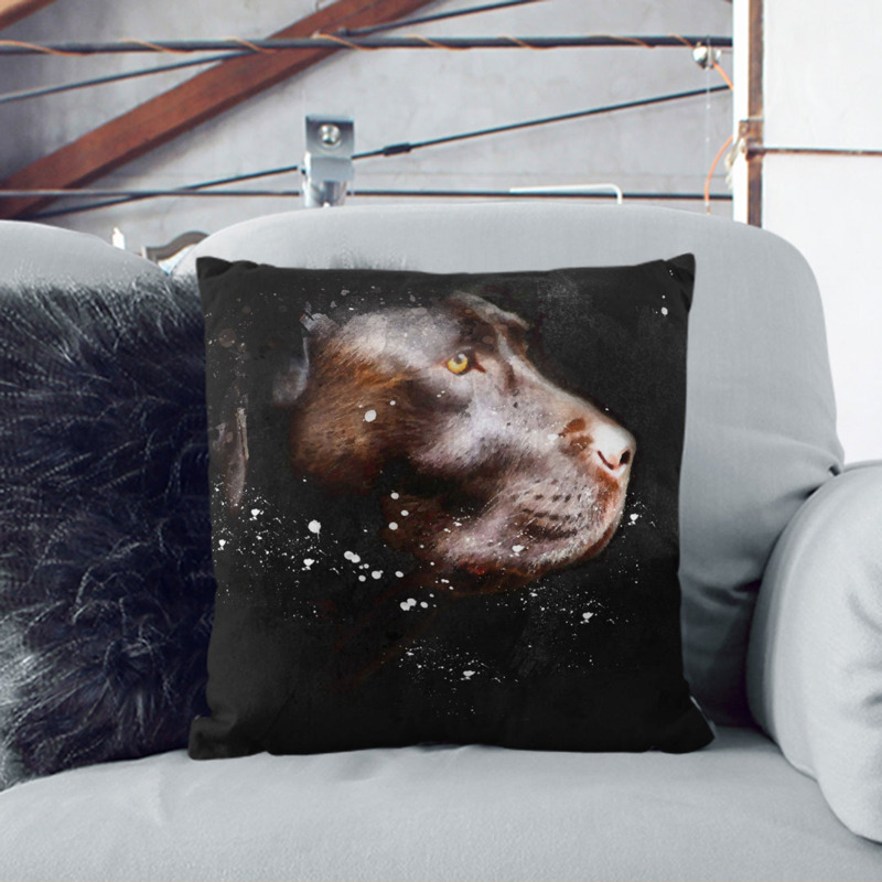 Chocolate Labrador Dog Scatter Cushion by Wayfair | ufurnish.com