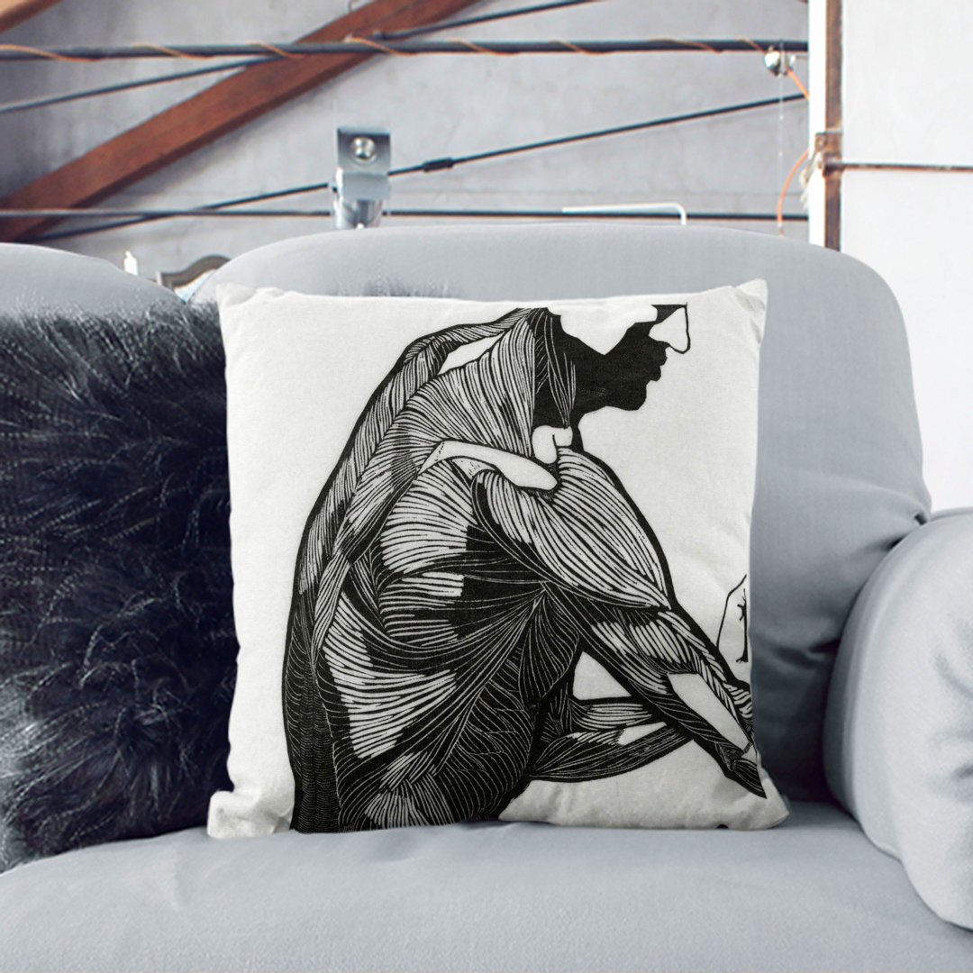 Anatomical Study of a Man Vol.13 Scatter Cushion by Wayfair | ufurnish.com