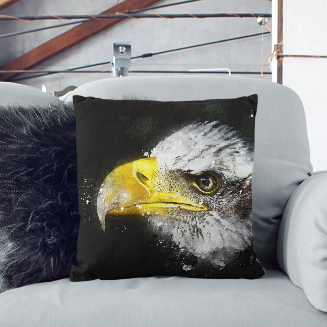 Bald Eagle Vol.1 Paint Splash Scatter Cushion by Wayfair | ufurnish.com