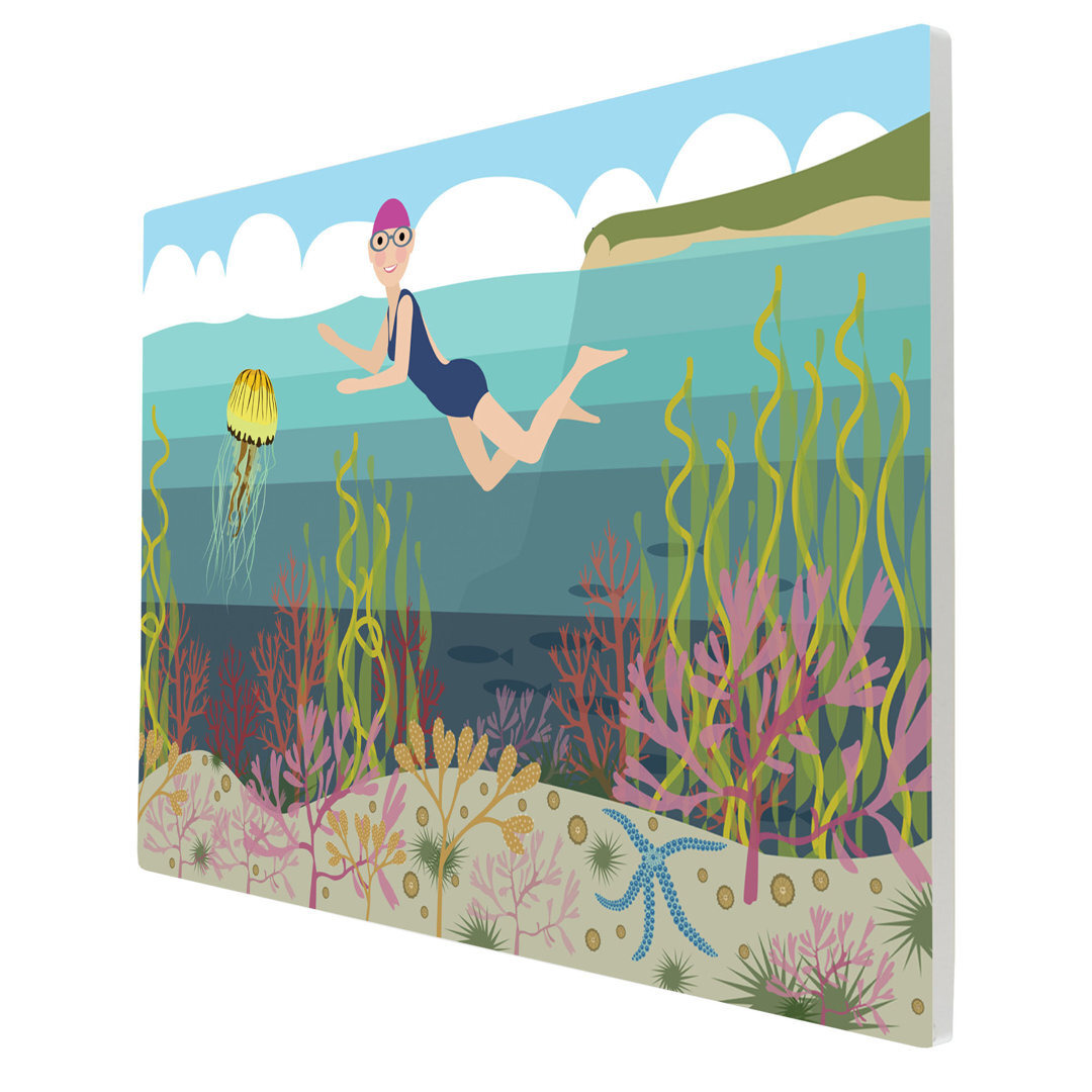 Katie Pearson Sea Swimmer Ceramic Picture Tile Wall Decor by Wayfair ...