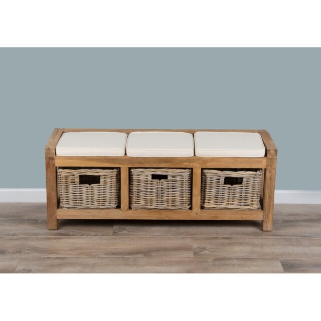 Alyson Wood Storage Bench by Wayfair | ufurnish.com