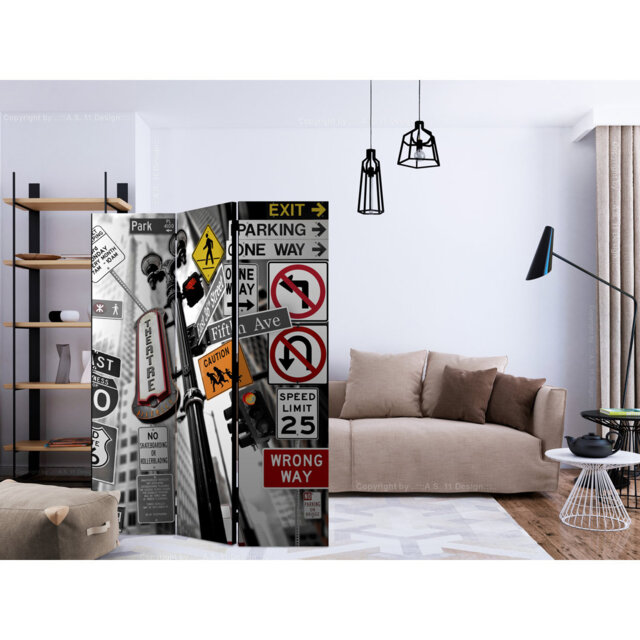 Room Divider - New York Signs [Room Dividers] by Wayfair | ufurnish.com
