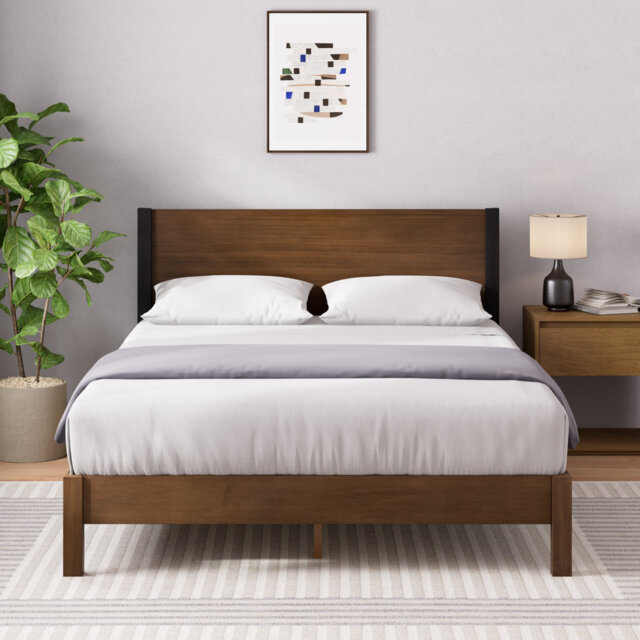 Decoste Solid Wood Modern Bed Frame with Headboard by Wayfair ...