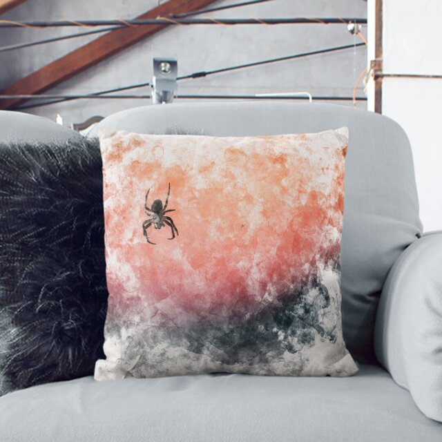 Spiders Web Watercolour Cushion with Filling by Wayfair | uFurnish.com