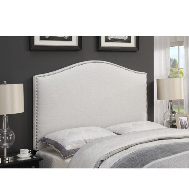 Dewsbury Studded Bed Headboard In Plush Upholstered Fabric by Wayfair ...