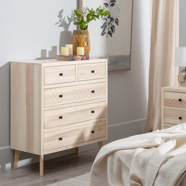 Ridgewood 5 Drawer 95Cm W Solid Wood Chest of Drawers by Wayfair ...