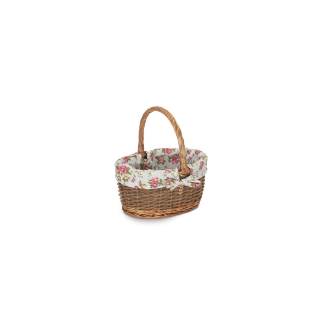 Lily Manor Wicker Unpeeled Willow Shopper Basket with Lining by Wayfair ...