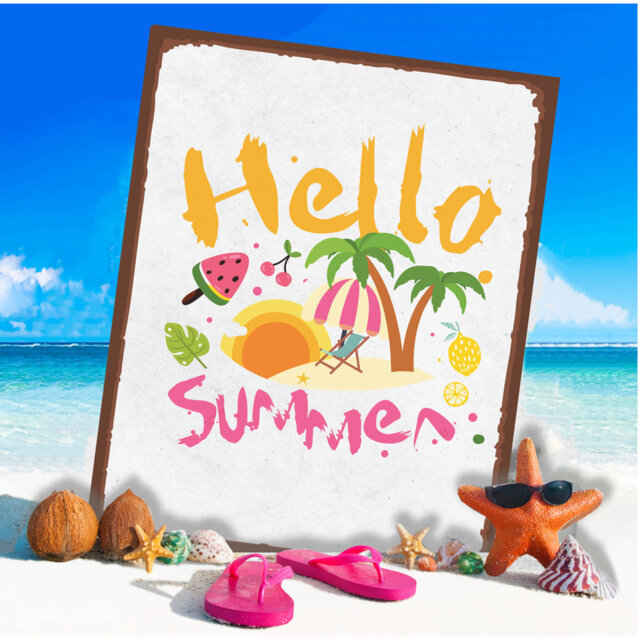 Holiday Hello Summer Beach Sea Wall Décor by Wayfair | ufurnish.com