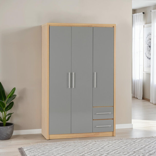 Louisa 3 Door Wardrobe by Wayfair | uFurnish.com