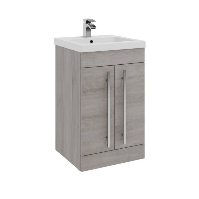 K-Vit Purity 500mm Floor Standing Vanity Unit with Mid Depth Basin by ...