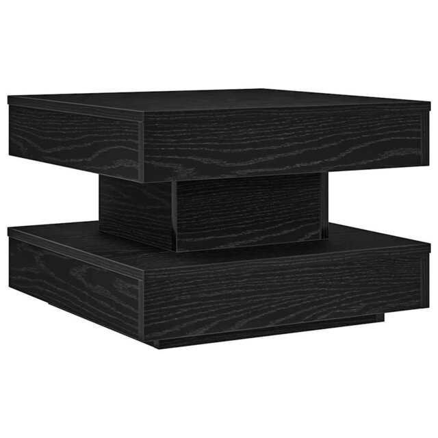 Coffee Table 360-Degree Rotatable Smoked Oak 50X50x34.5 Cm by Wayfair ...