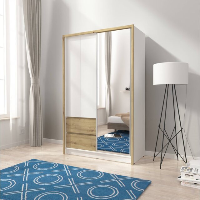Deforrest 2 Door Sliding Wardrobe by Wayfair | ufurnish.com