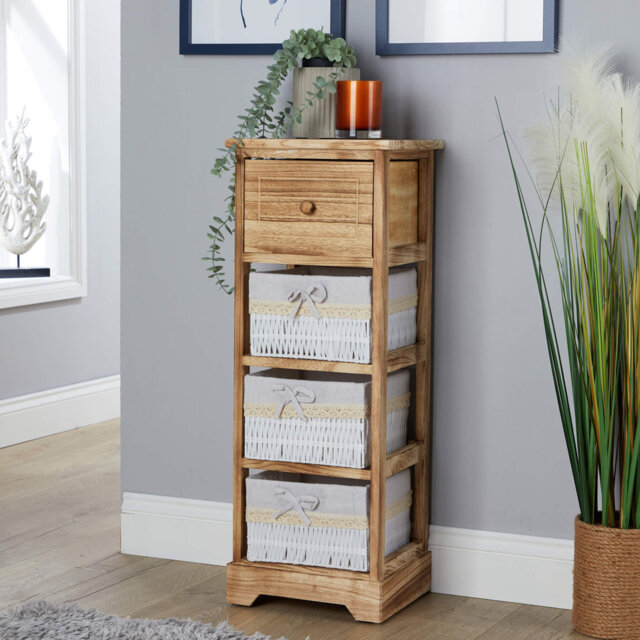 Canby Fully Assembled 4 Woven Basket Drawer Storage Unit by Wayfair ...
