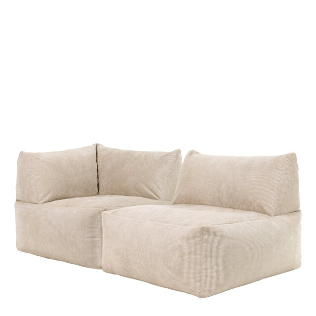 icon Tetra Corduroy Modular Bean Bag Sofa Set, 2 piece by Wayfair ...