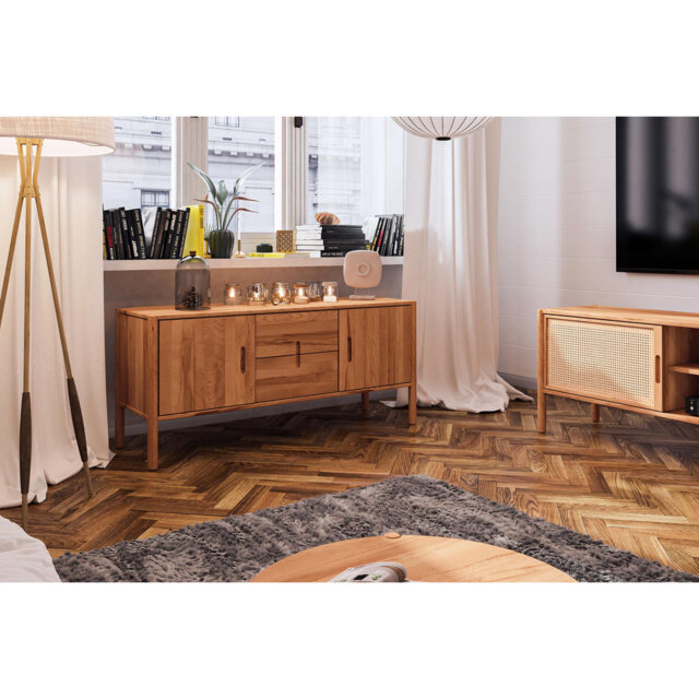 Tilbrook 2 Drawer 142Cm W Solid Wood Combi Chest by Wayfair | ufurnish.com