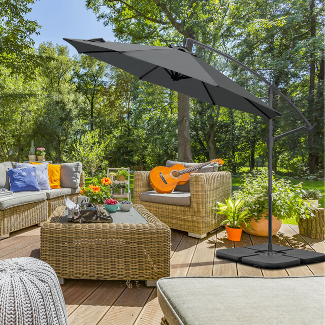 Bridgitt 300cm Cantilever Parasol with Pulley Lift by Wayfair ...