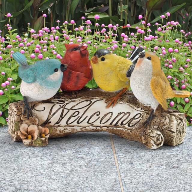 Halsey Welcome Garden Sign Statue by Wayfair | ufurnish.com