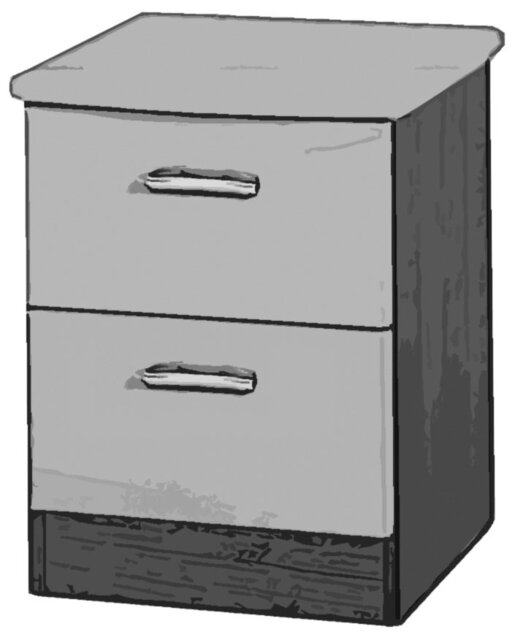 Mayfair 2 Drawer Bedside Table by Wayfair | ufurnish.com