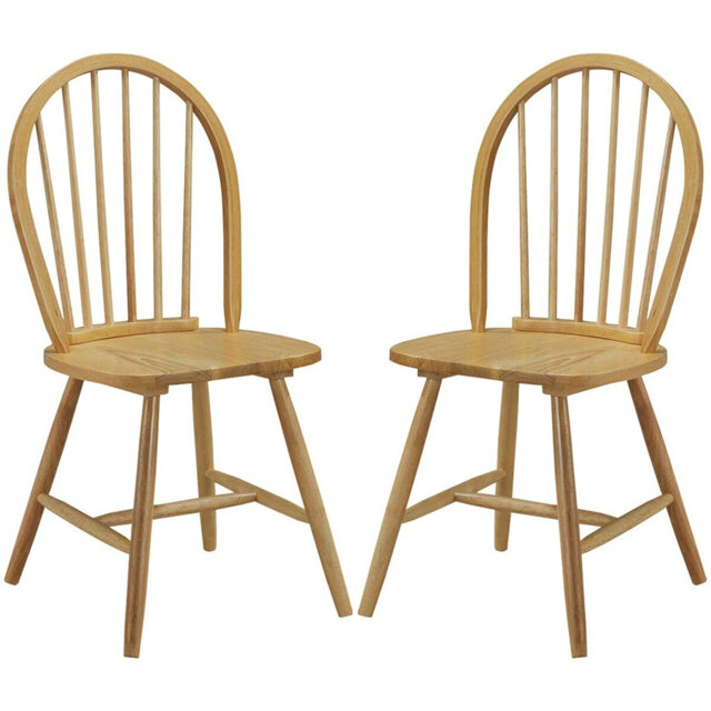 Set Of 2 Dining Chair Set Wooden Dining Room Vintage Side Chairs by ...