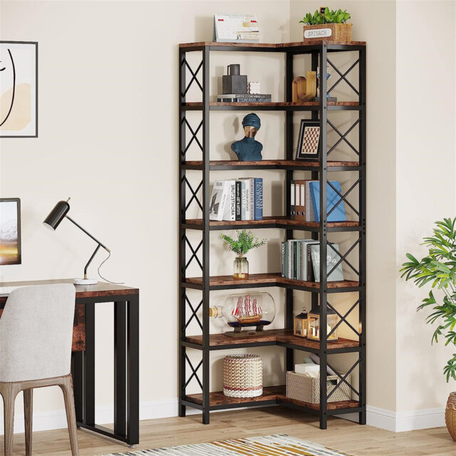 Lorrona Corner Bookcase by Wayfair | ufurnish.com