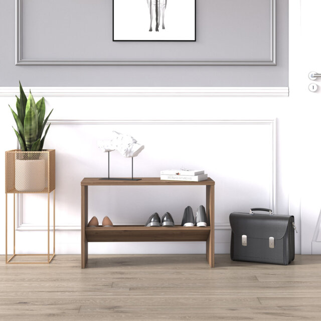 Mio Shoe Rack, Shoe Storage Organiser with 2-tier Shelves, 68 x 25 x 44 ...