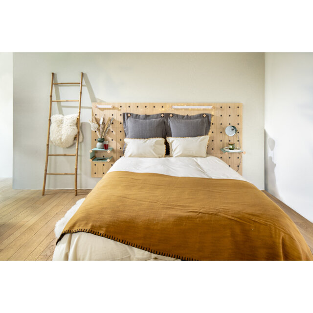Busireddy Modular Pegboard Headboard for King Size European (160x200cm ...