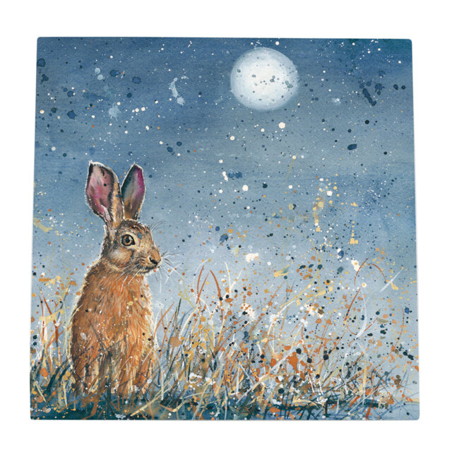 Hayden Hare Moon by Bree Merryn Ceramic Art Tile Wall Décor by Wayfair ...