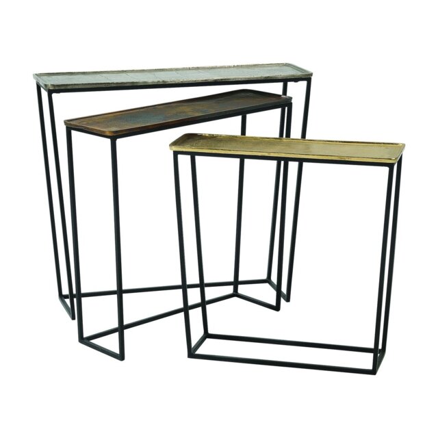 Metal 3 Piece Console Table Set by Wayfair | ufurnish.com