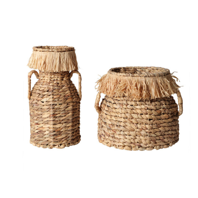 Aahim Wicker 2 Piece Basket Set by Wayfair | ufurnish.com