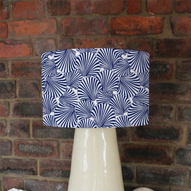 Striped Sea Shells Cotton Drum Lamp Shade by Wayfair | ufurnish.com