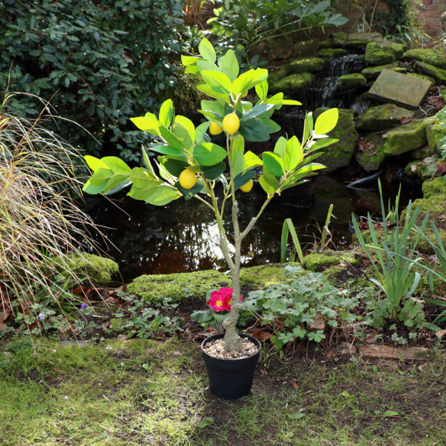 Large Artificial Citrus Zest Lemon Tree - 90Cm by Wayfair | ufurnish.com