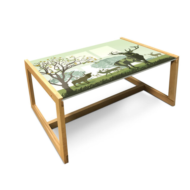 Antlers Coffee Table, Deer And Wildlife In Park World Natural Heritage ...